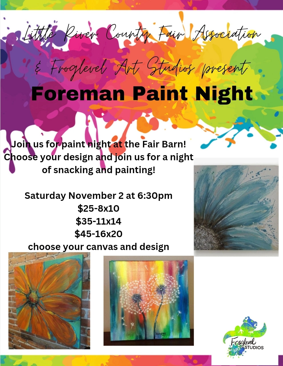 November Paint Night Foreman – Froglevel Studios